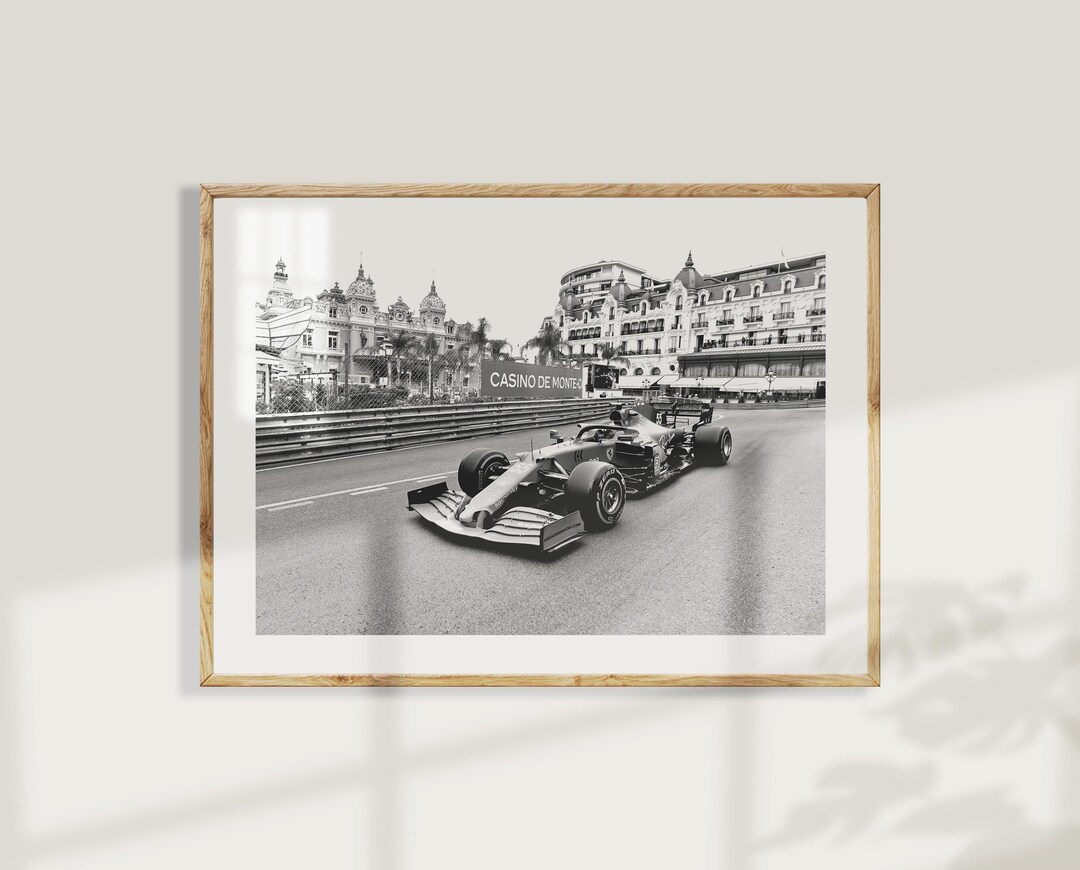 Formula 1 Monaco Grand Prix Print Instant Downlaod,f1 Monaco Ferrari ...