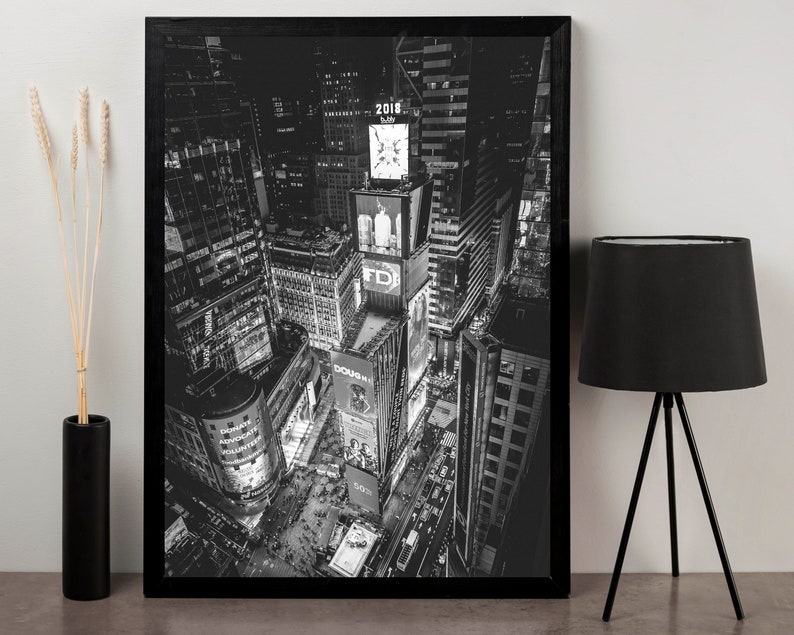 Times Square Night Aerial View Poster,new York Poster,manhattan Print ...