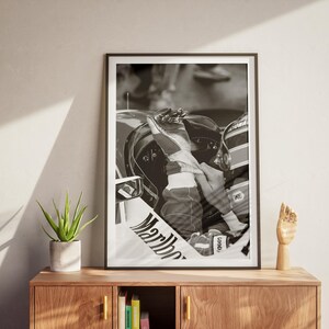 Ayrton Senna Race Start Print Digital Download,f1 Race Car Cockpit ...