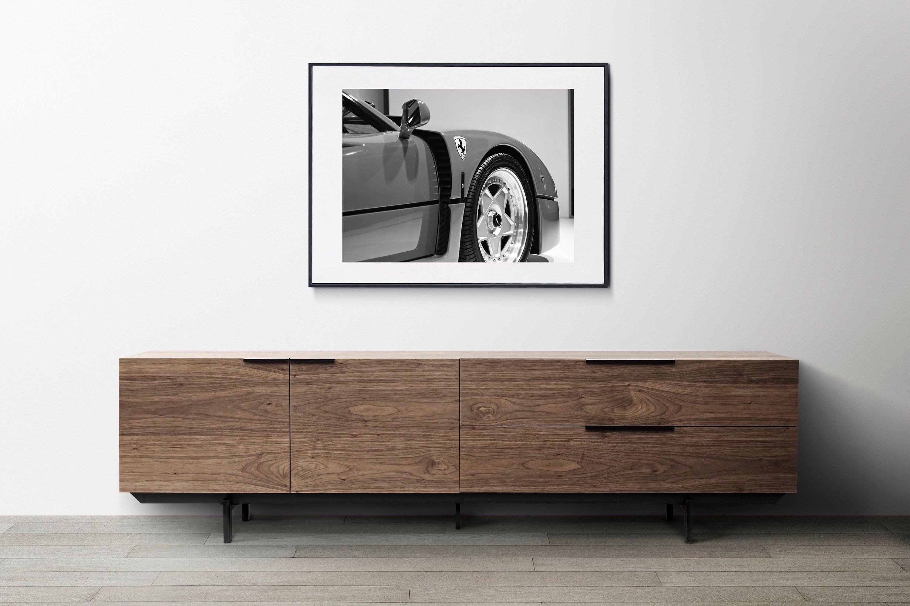 Ferrari F40 Rear View Poster Digital Downloadvintage Ferrari - Etsy