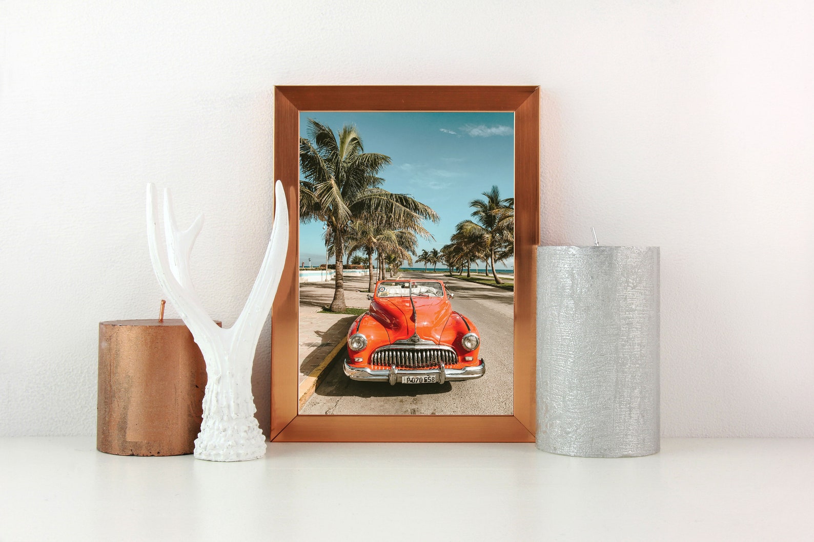 Printable Photo of Classic Red Car on California Street,digital ...