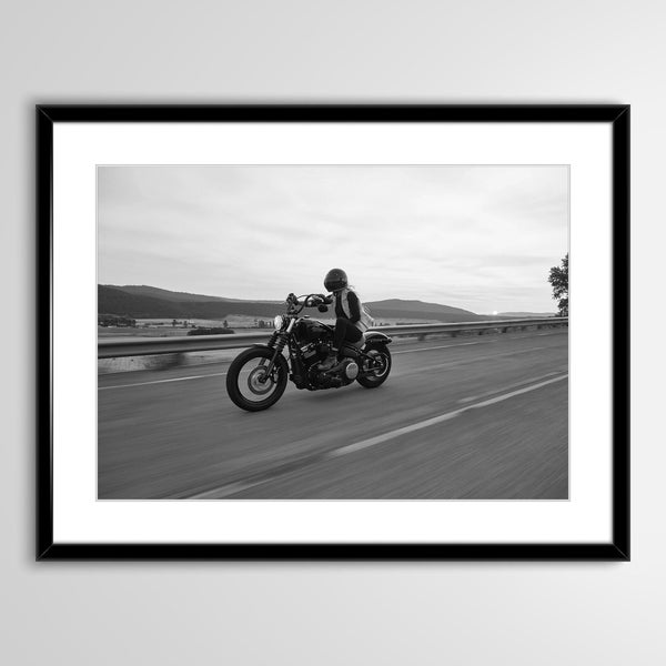 Motorcycle Girl Poster - Etsy