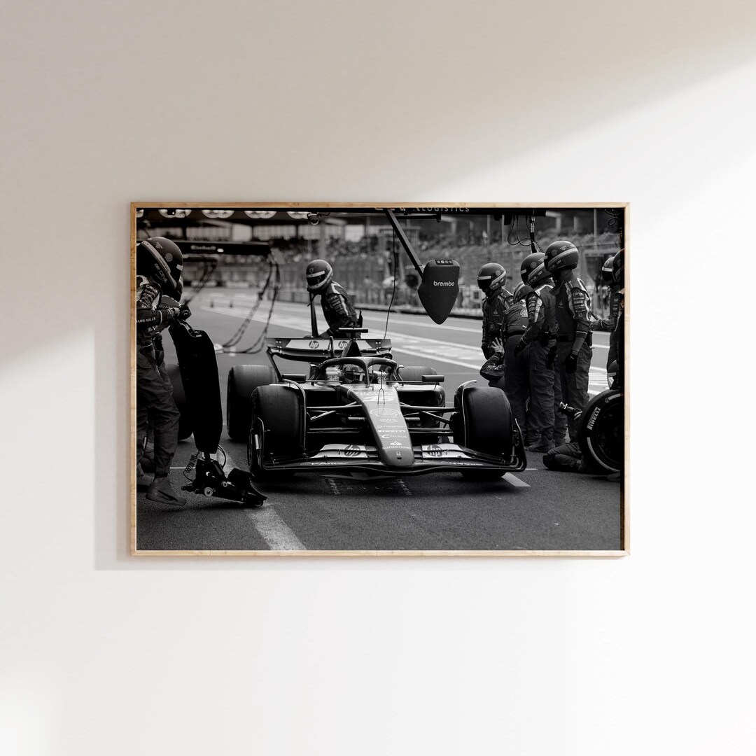 Leclerc Pit Stop Print, F1 Wall Art, Formula Car Box Poster (digital ...