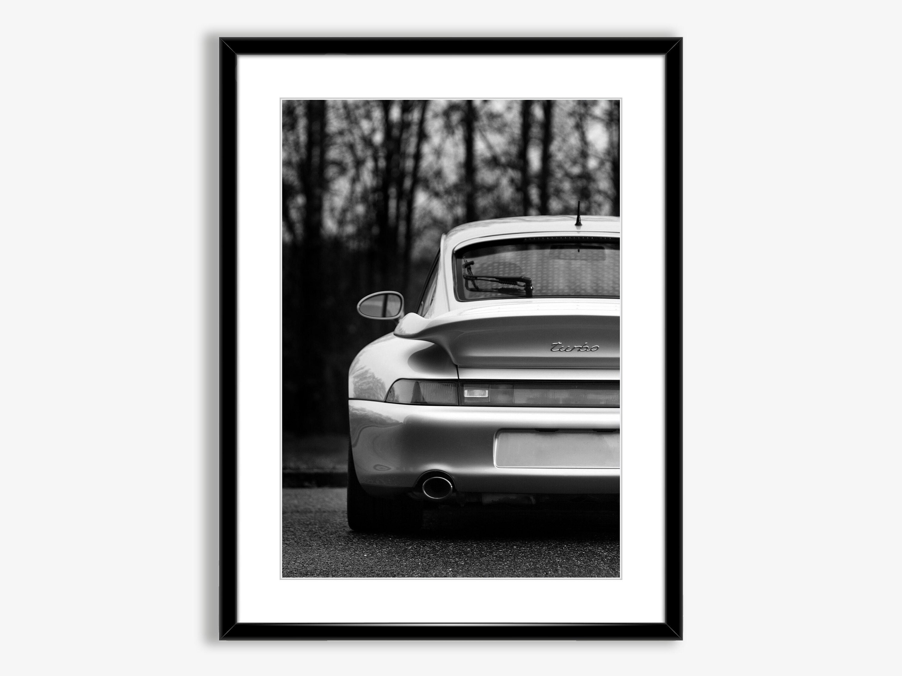 Vintage Porsche Turbo Rear View Poster,instant Download,porsche Turbo ...
