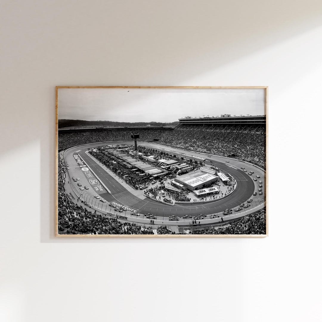 Nascar Race Track Print Digital Download,car on the Track Poster,black ...