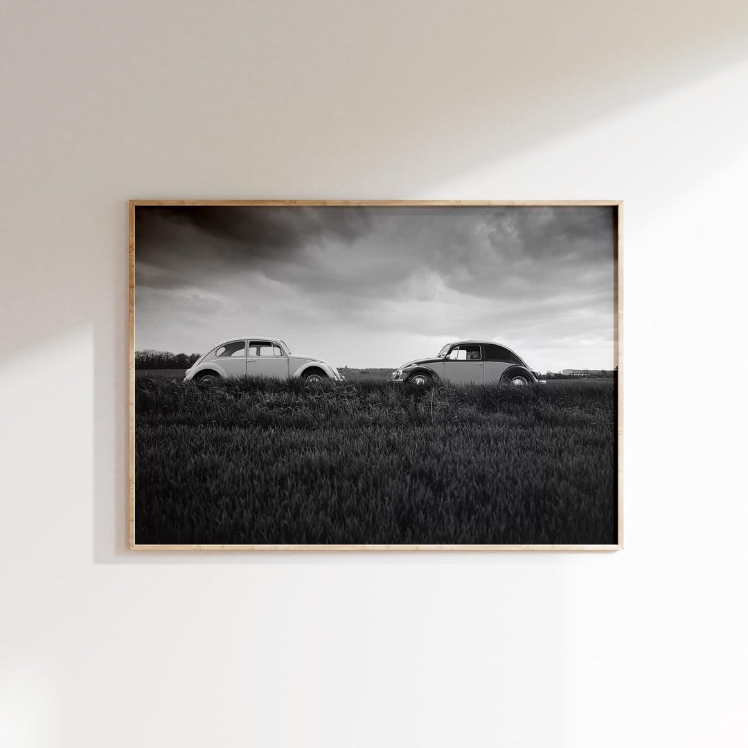 Vw Beetle Print Digital Download,vw Beetle Poster,retro Car Print ...