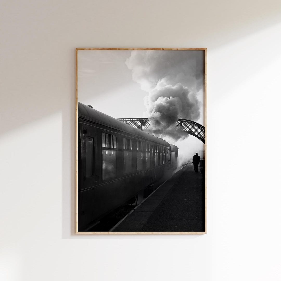 Steam Locomotive Print Digital Download,steam Train Poster,train ...