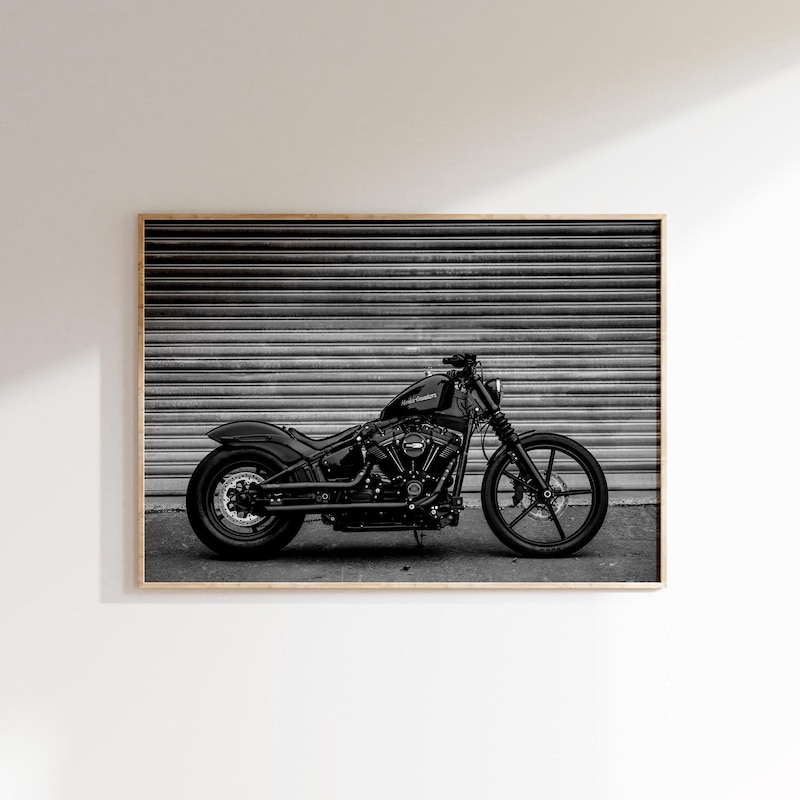 Motorcycle Poster - Etsy