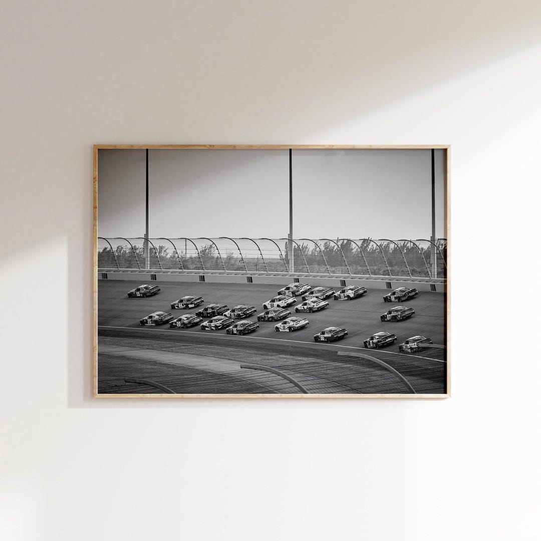 Stock Car Poster, Nascar Racing Print, Speed Car Race Wall Art (digital ...