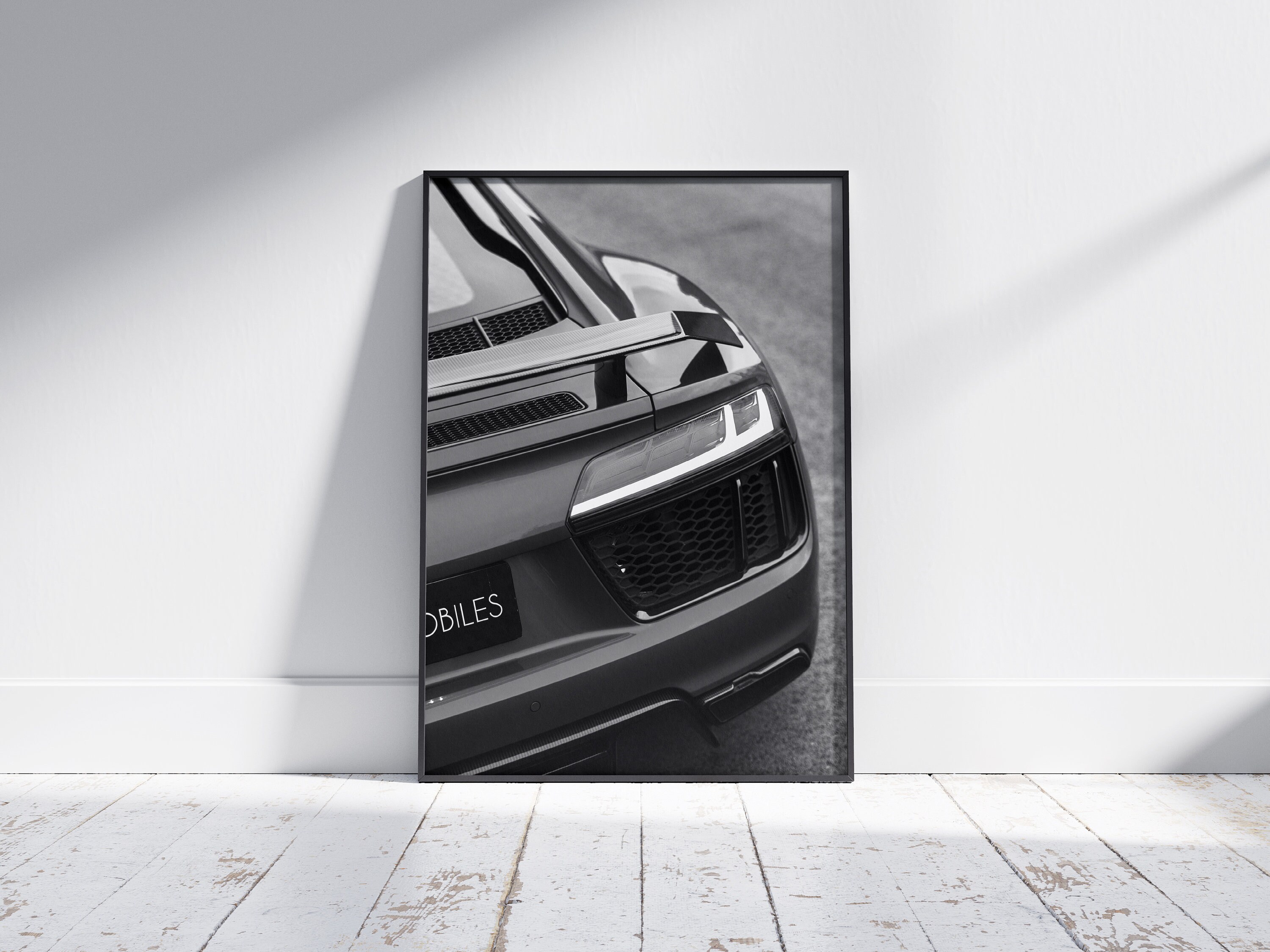 Audi R8 Poster Digital Download,black and White Audi Print,car Poster ...