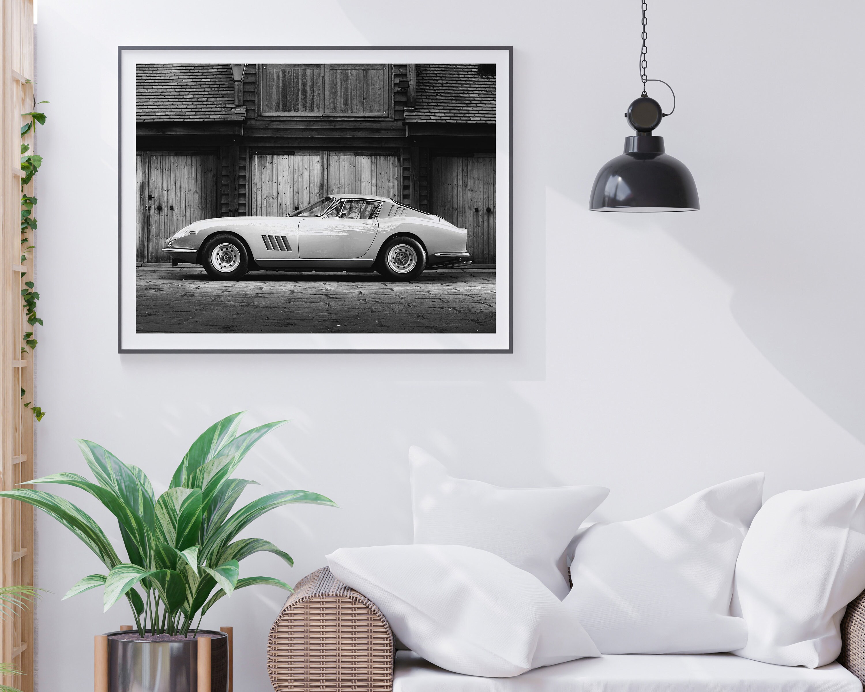 Vintage Ferrari 250 Side View Print: Classic Car Wall Art (digital ...