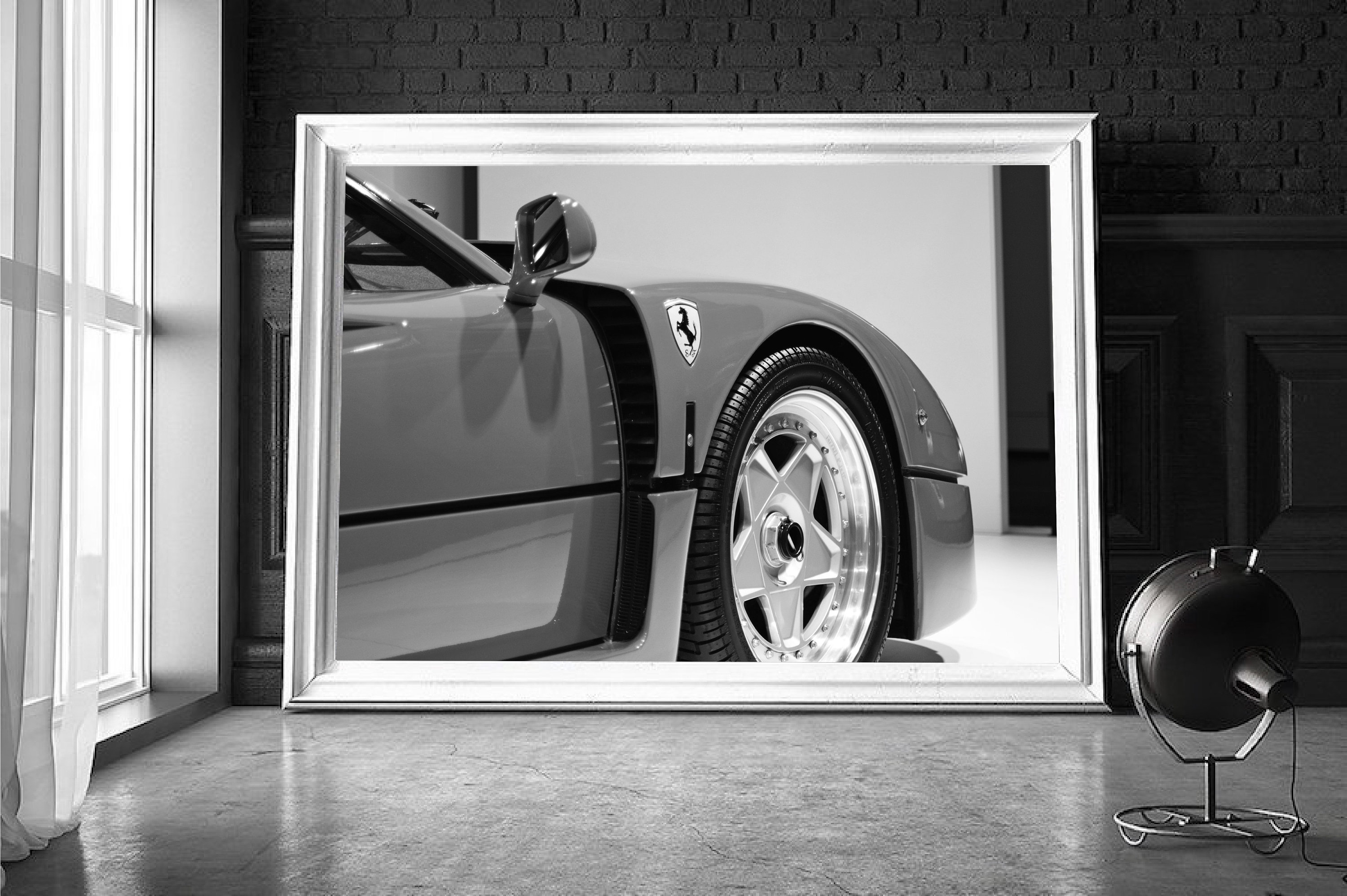 Ferrari F40 Rear View Poster Digital Downloadvintage Ferrari - Etsy