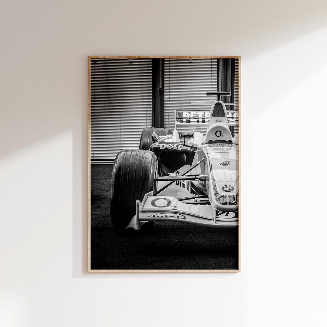Formula 1 Bmw Poster Digital Download,formula 1 Car Print,black and ...