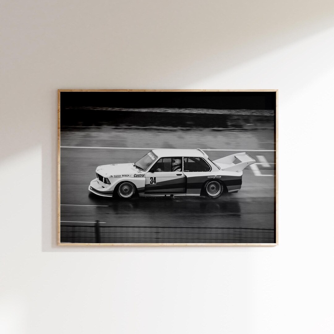 Vintage German Race Car Poster, Sport Automotive Wall Art, Garage Decor ...