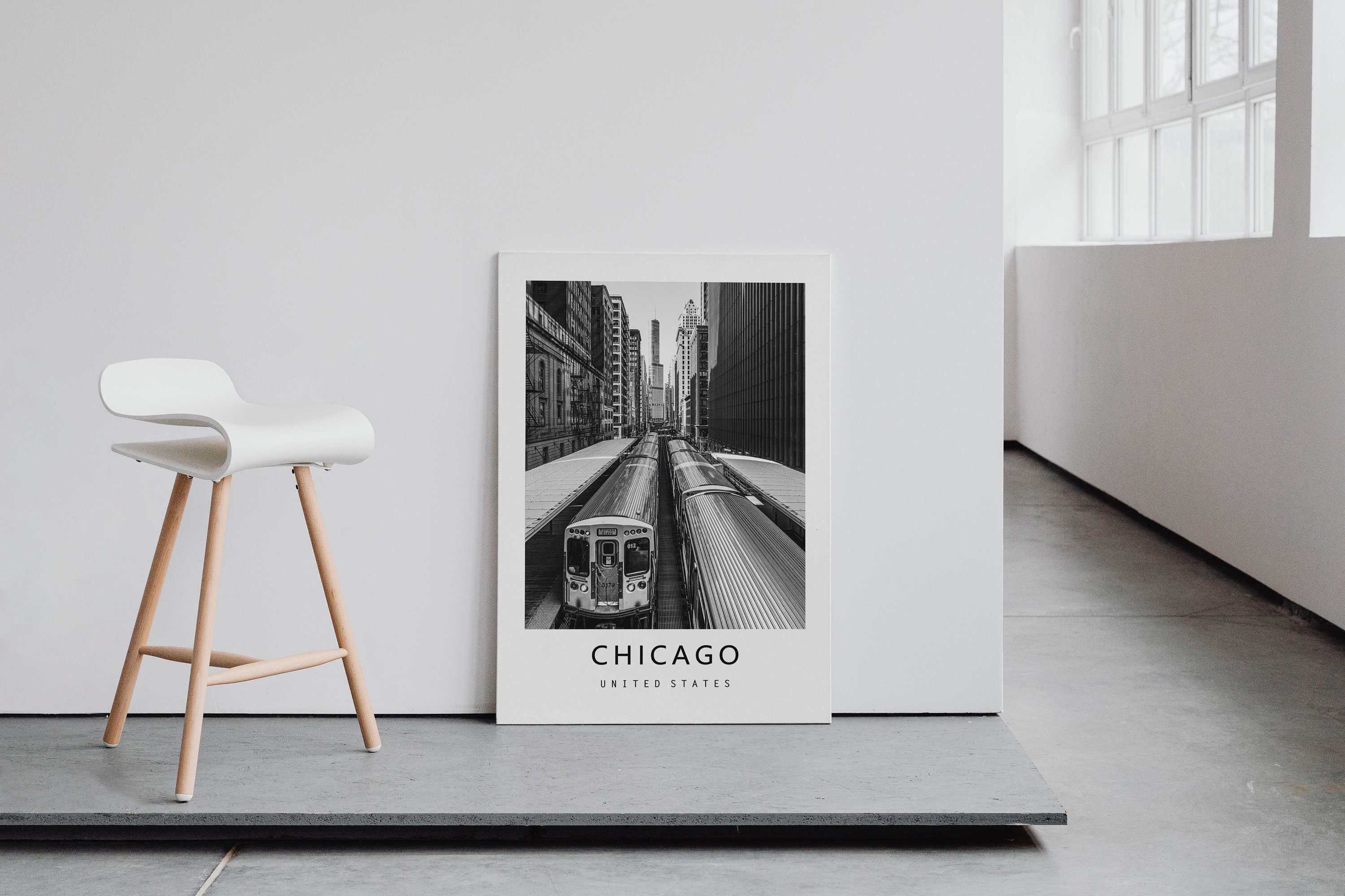 Chicago Subway Photo Printchicago Poster Instant - Etsy