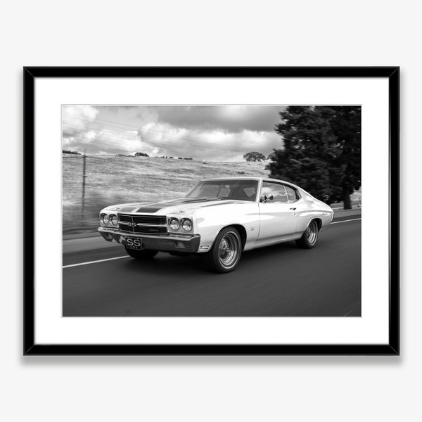 Vintage Muscle Car Poster - Etsy