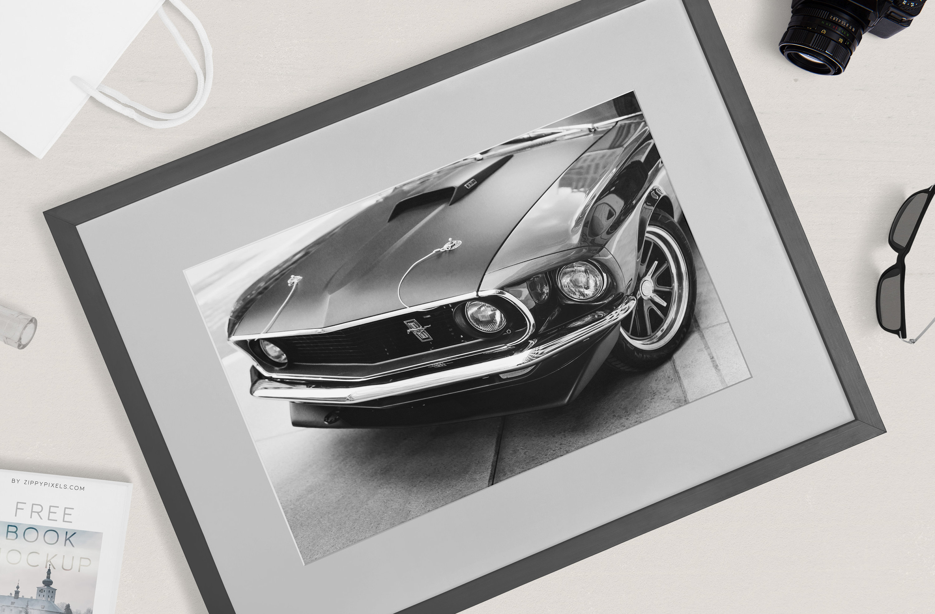 1969 Ford Mustang Mach Poster, Mustang Wall Art, American Muscle Car ...
