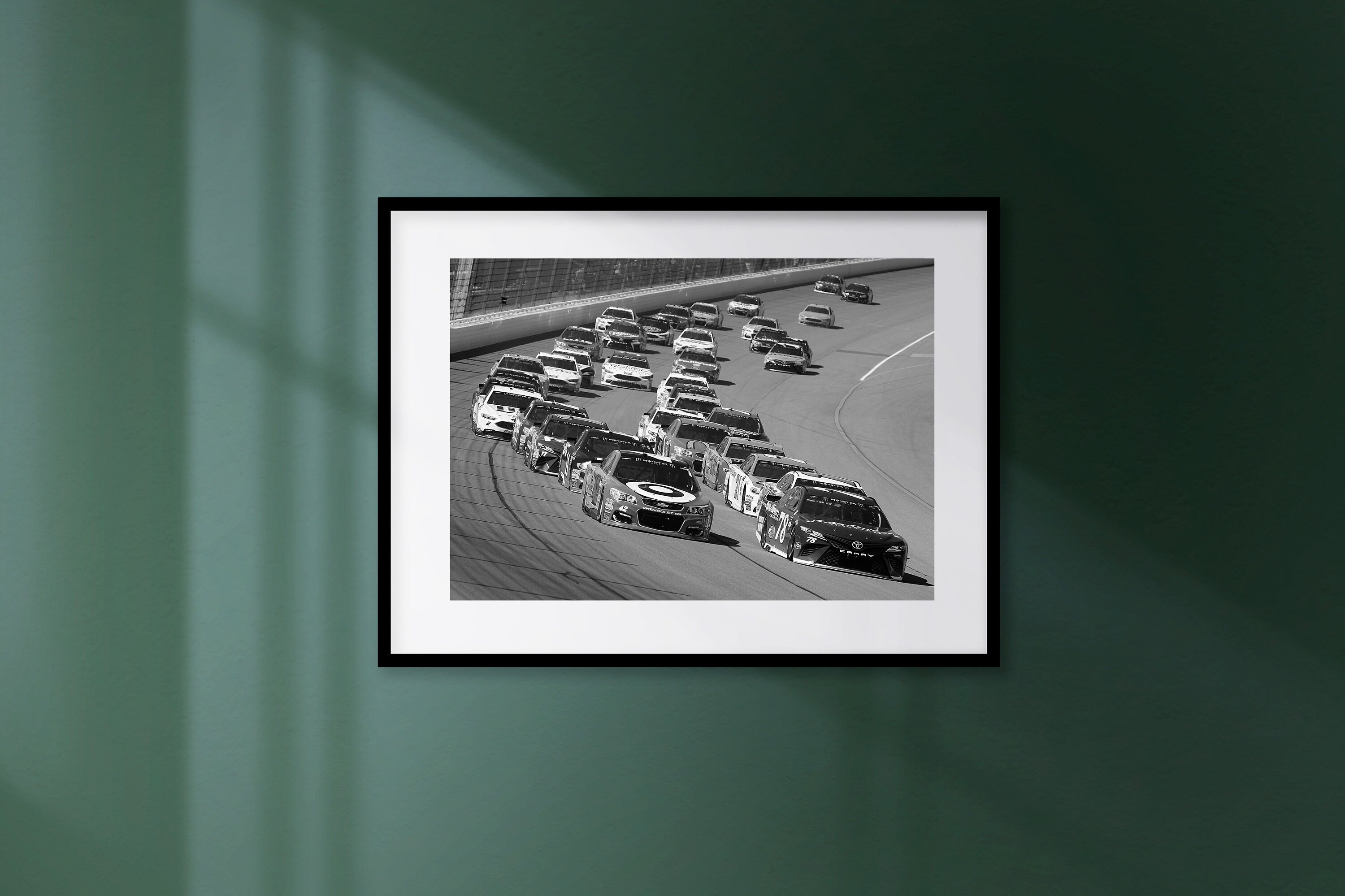 Nascar Cars on the Tracknascar Race Poster Digital - Etsy