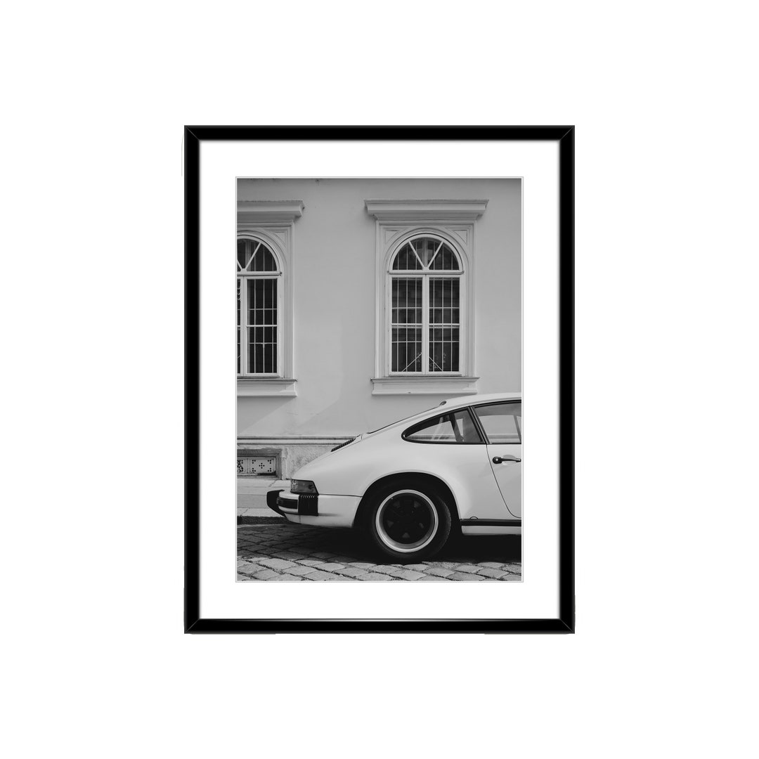 Vintage Porsche Rear View Posterold Porsche on the - Etsy