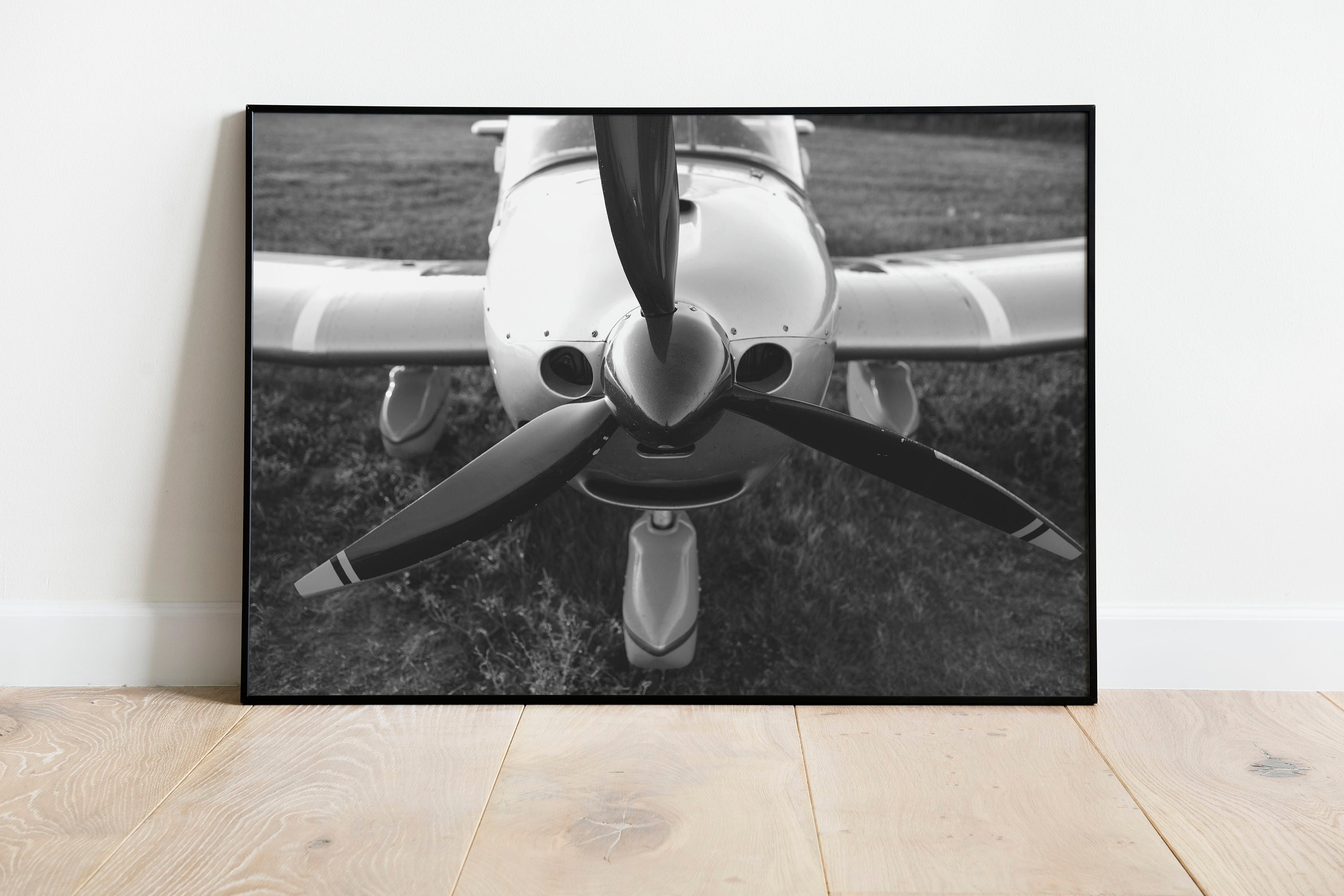 Aircraft Propeller Poster Instant Downloadblack and White - Etsy