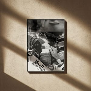 Ayrton Senna Race Start Print Digital Download,f1 Race Car Cockpit ...
