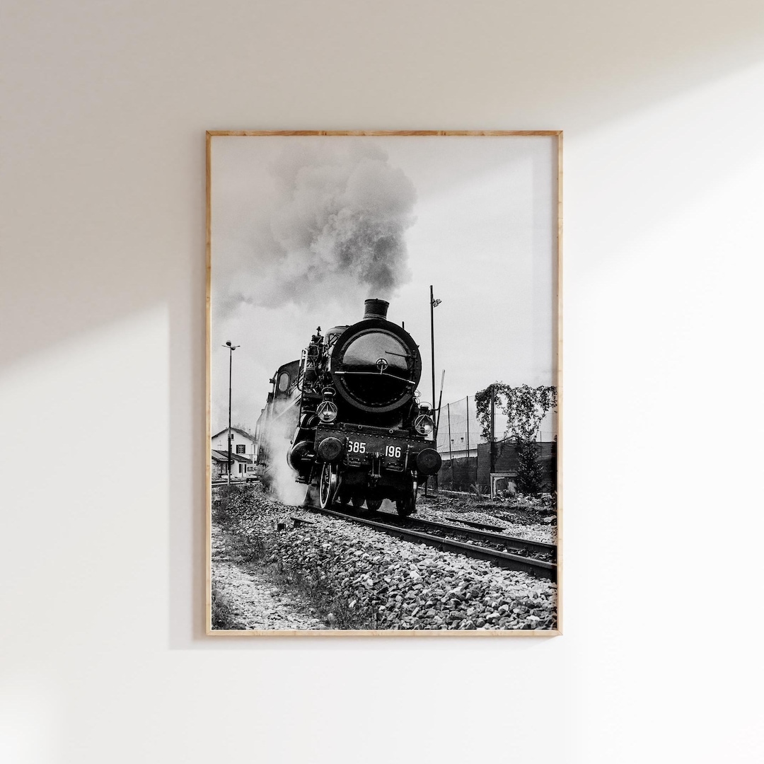 Steam Locomotive Poster,vintage Train Photo Print Digital Download ...