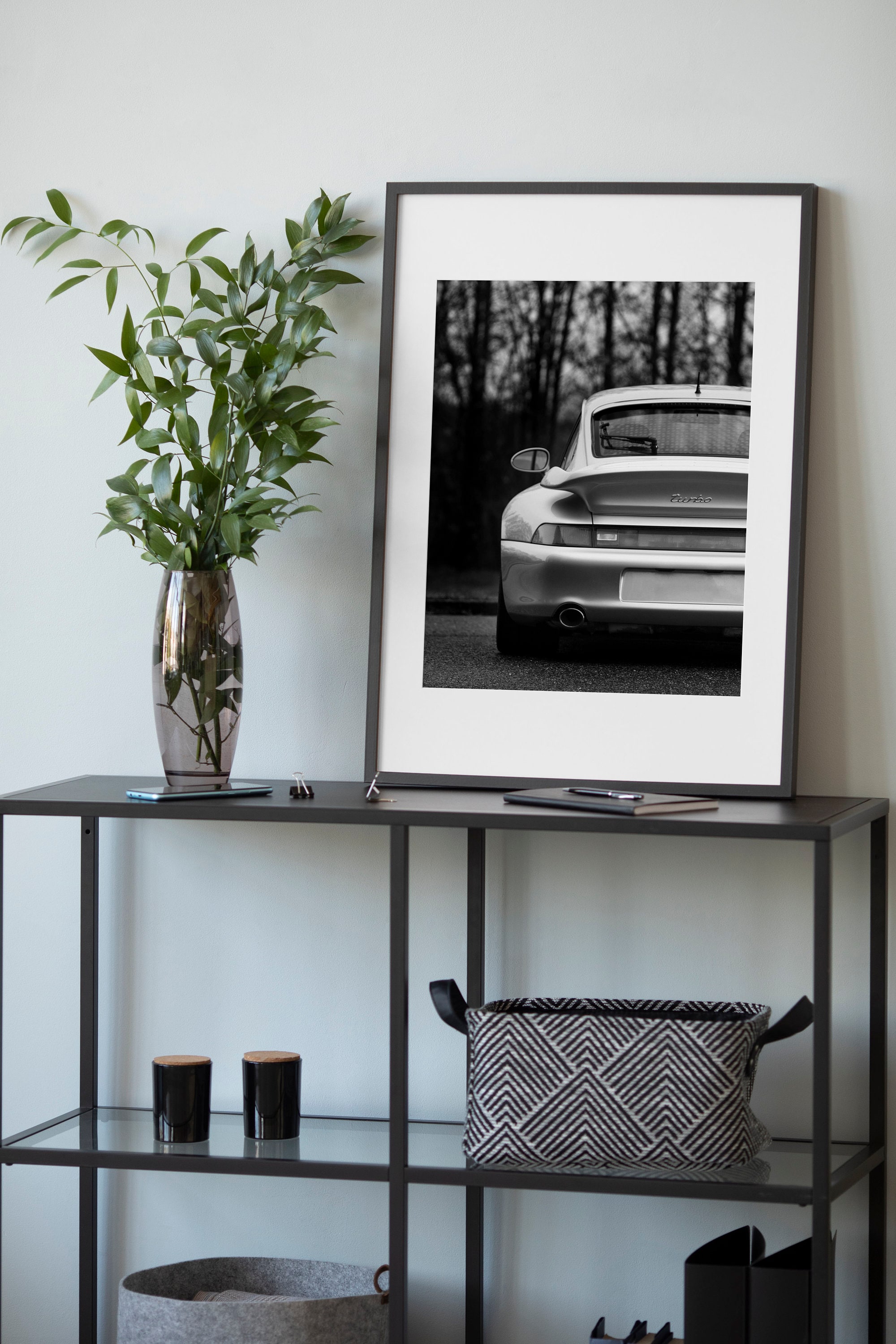 Vintage Porsche Turbo Rear View Poster,instant Download,porsche Turbo ...