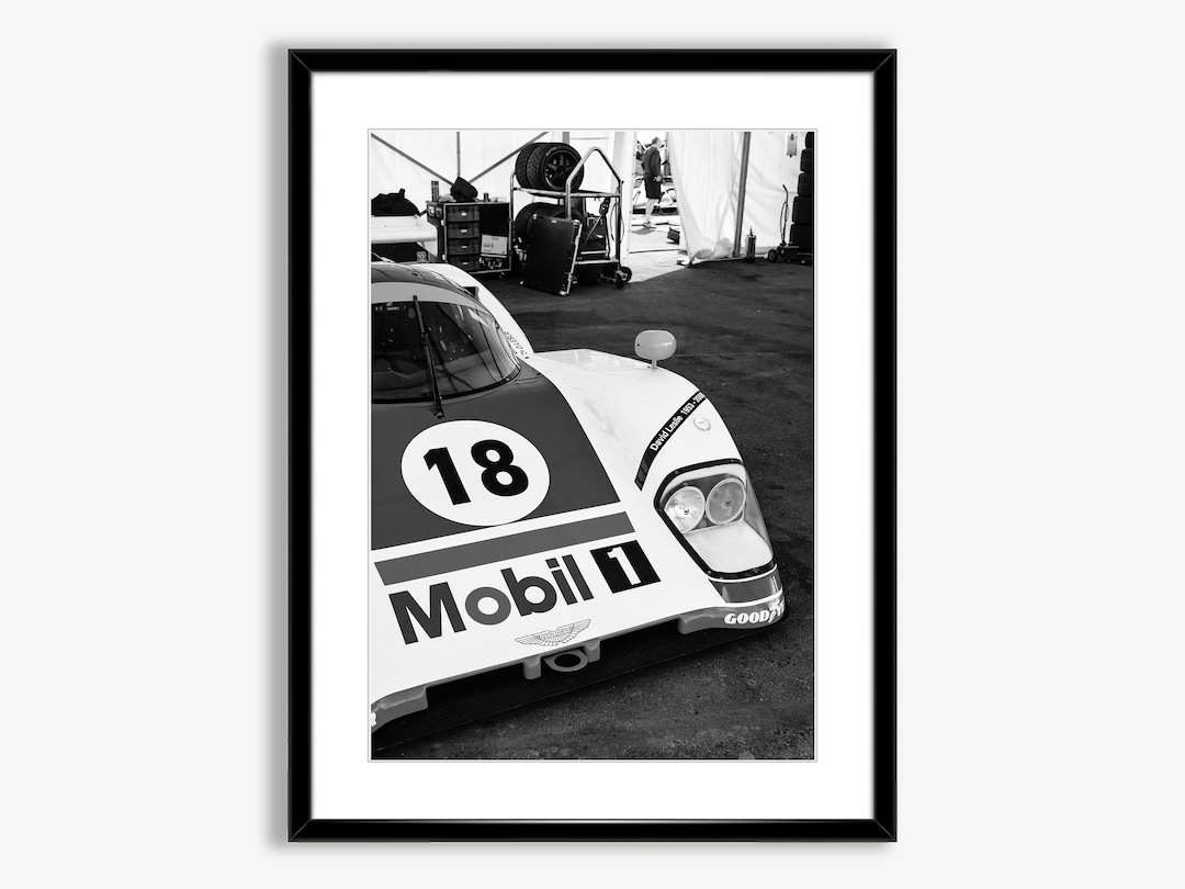 Race Car Posterdigital Car Artblack and White Car - Etsy