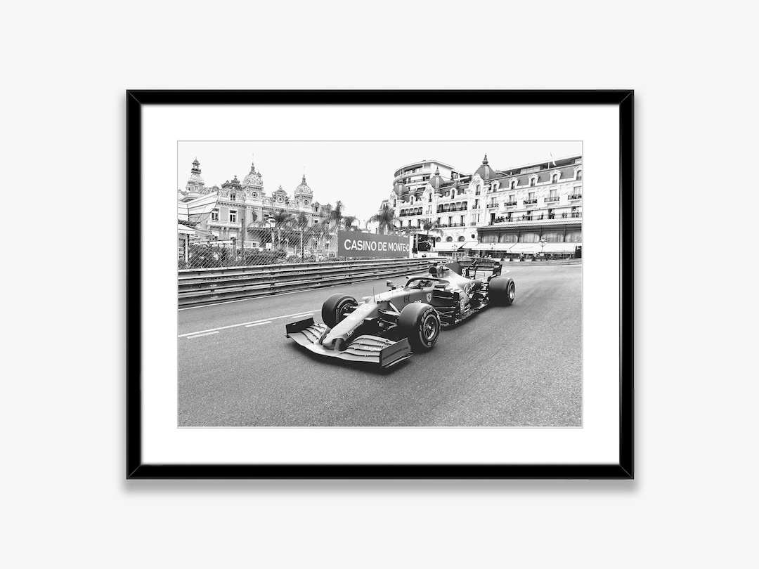 Formula 1 Monaco Grand Prix Print Instant Downlaod,f1 Monaco Ferrari ...