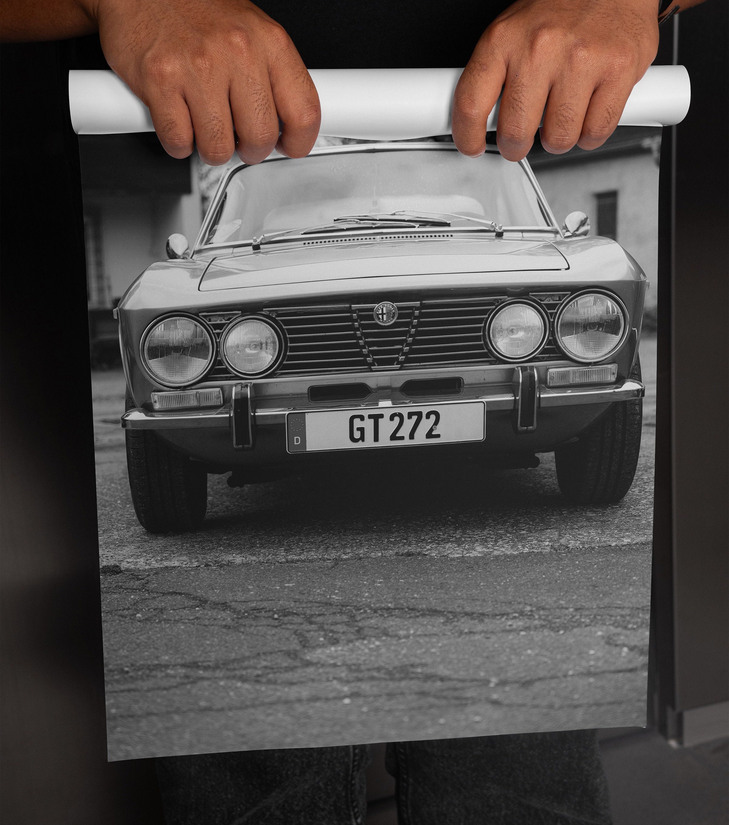 Vintage Alfa Romeo Poster Digital Download,classic Car Print,black and ...