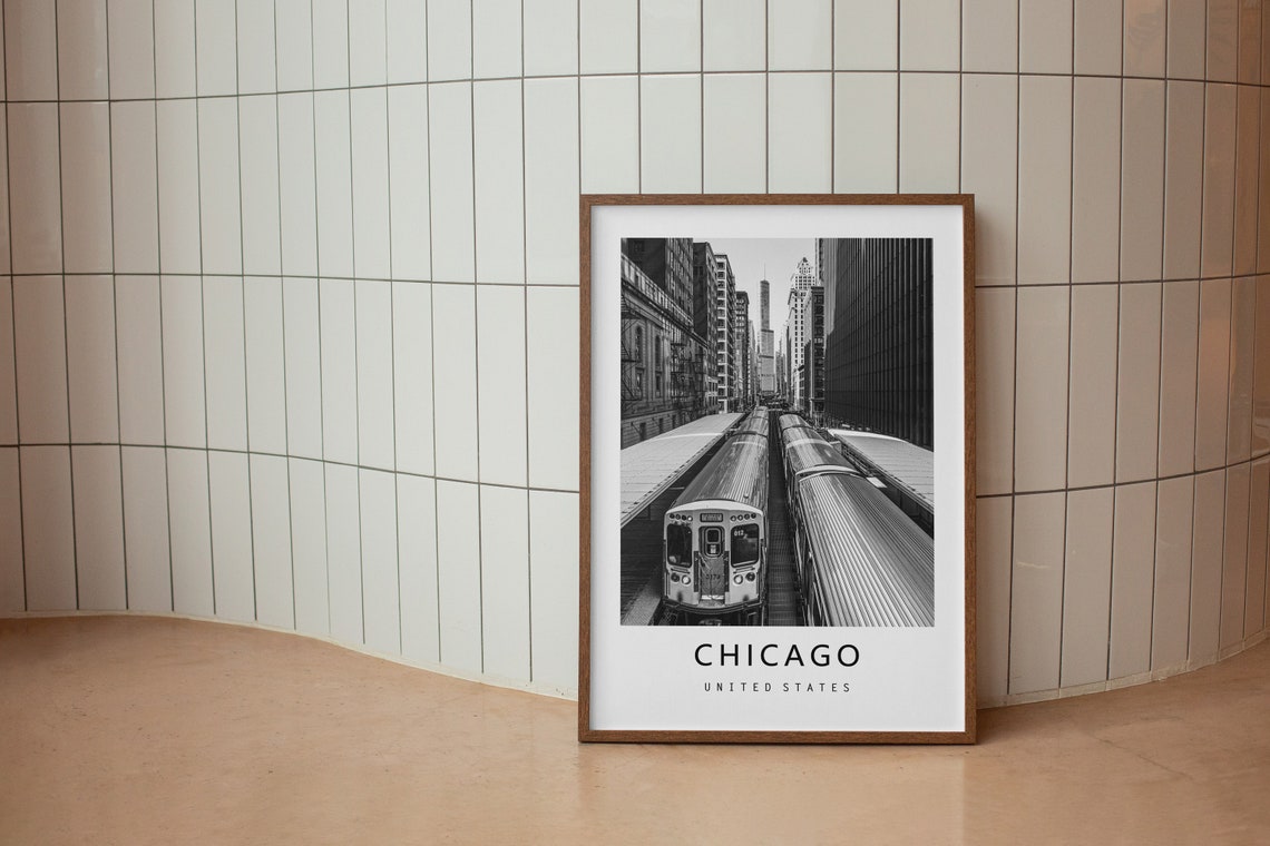 Chicago Subway Photo Printchicago Poster Instant - Etsy