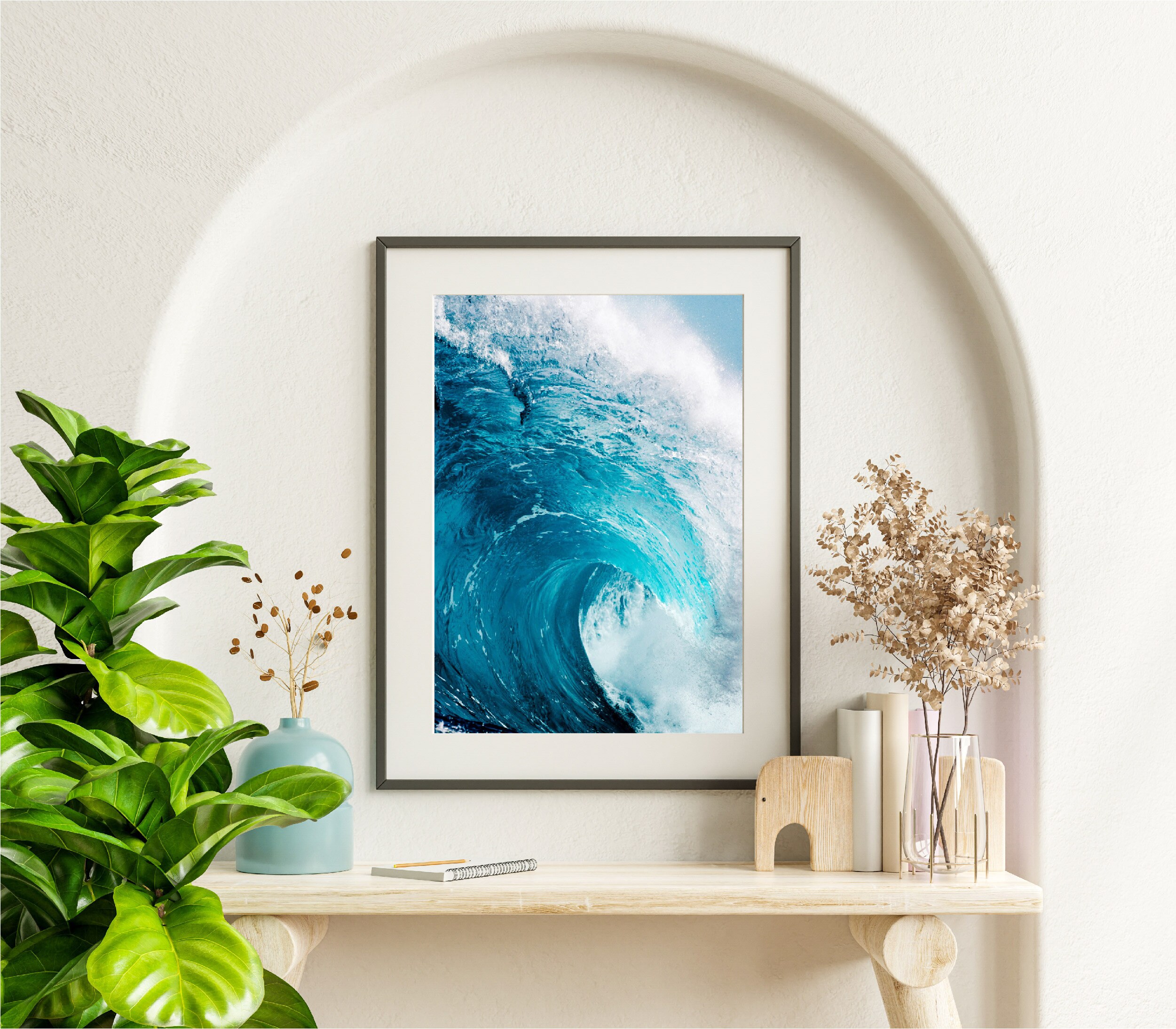 Ocean Wave Art Print Ocean Wall Art Digital Downloadgiant - Etsy