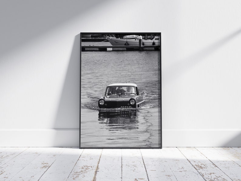Printable the World's First Floating Car Photo Poster Digital Download ...