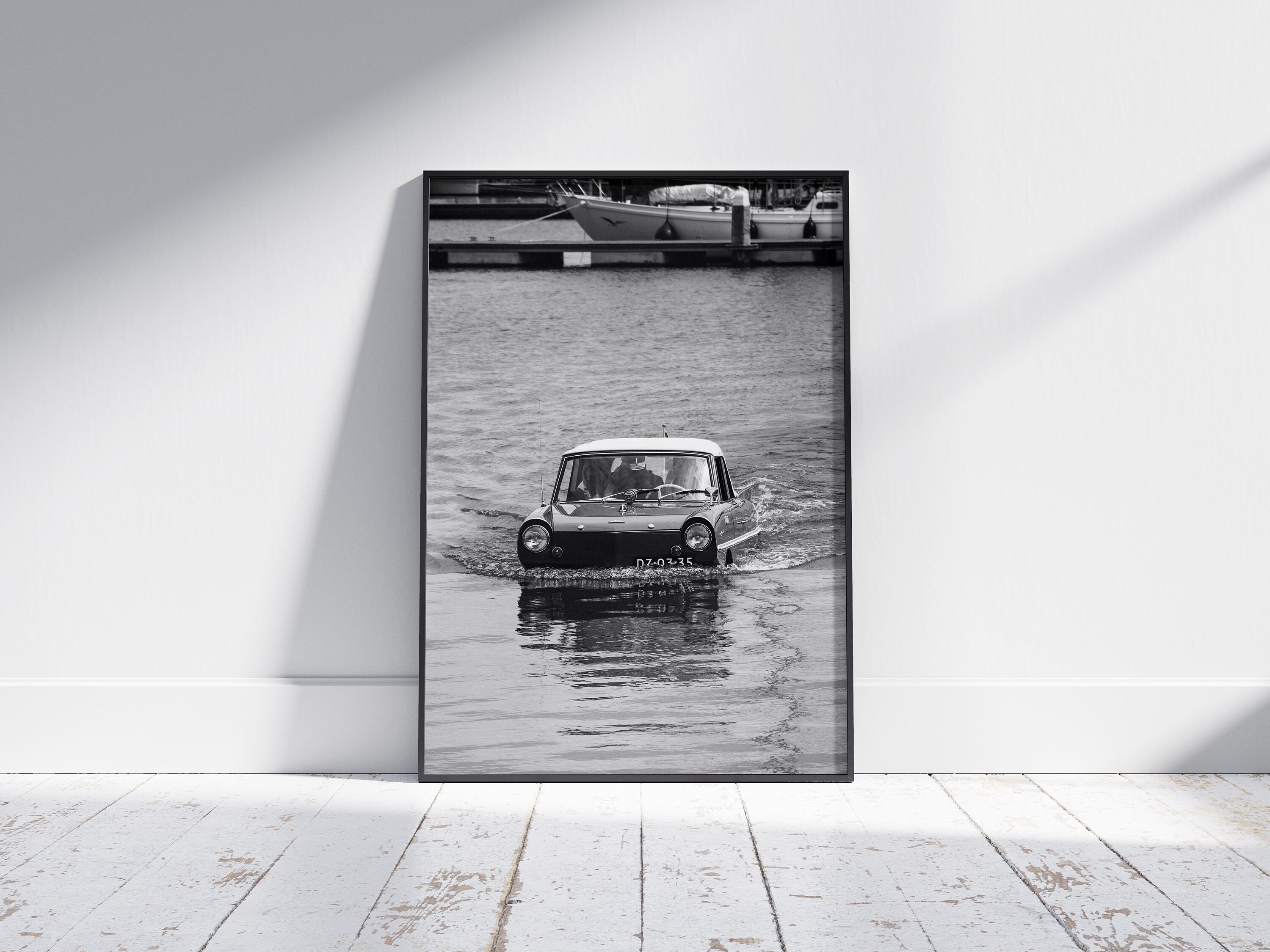 Printable the World's First Floating Car Photo Poster Digital Download ...