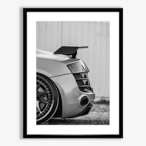 Audi R8 Car Poster - Etsy
