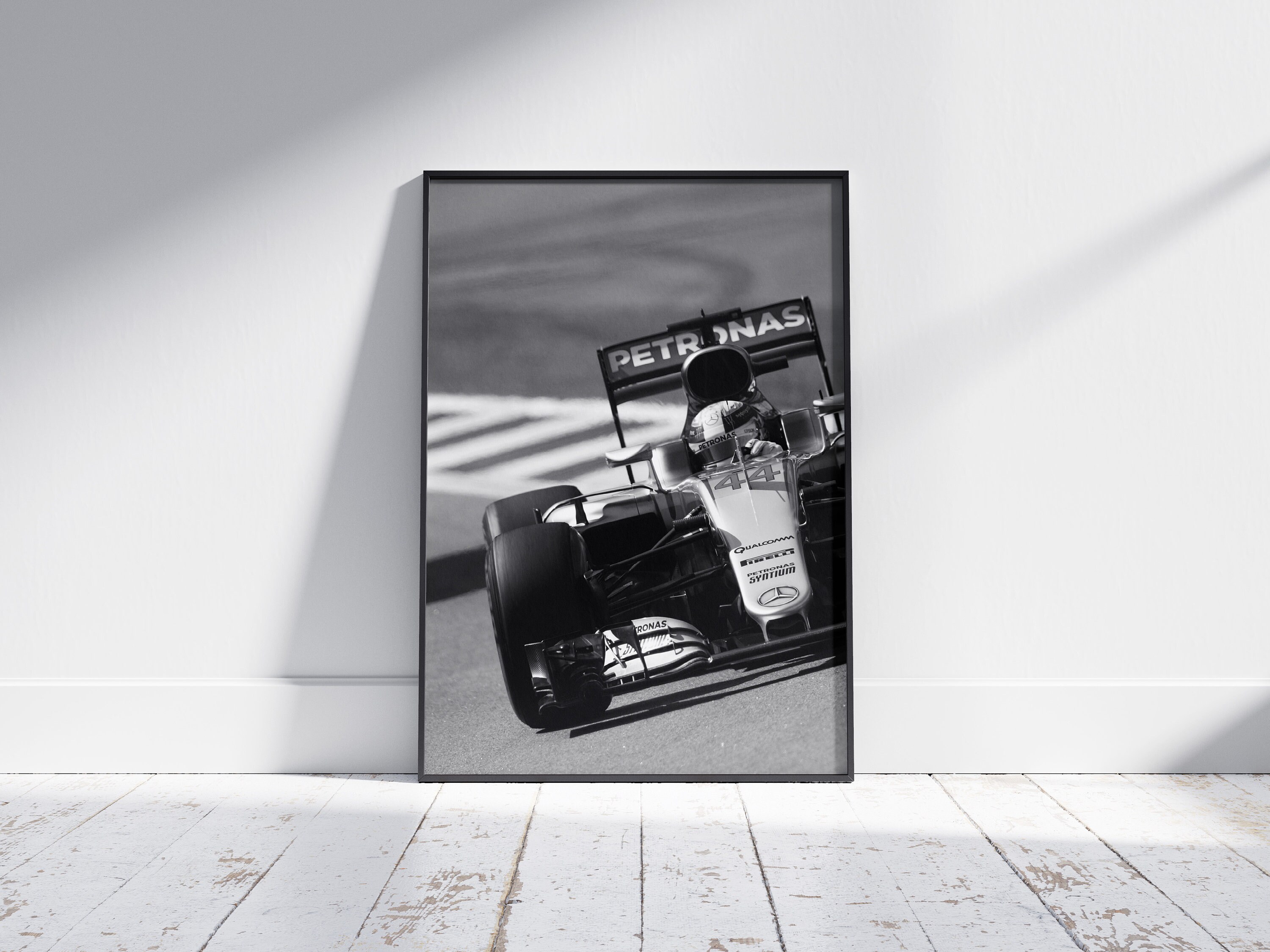 Formula 1 Mercedes Poster Digital Download,formula 1 Print,black and ...