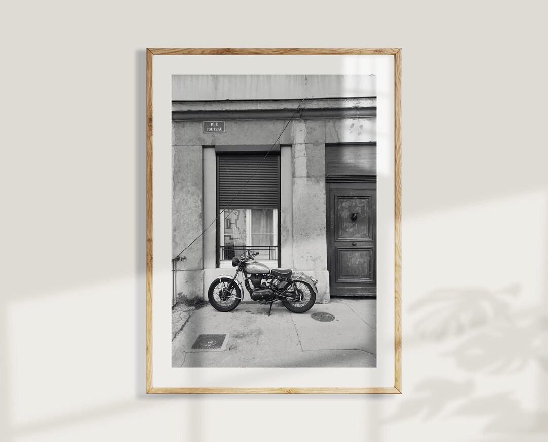 Old Motorcycle Poster,digital Download,vintage Motorcycle Print,retro ...