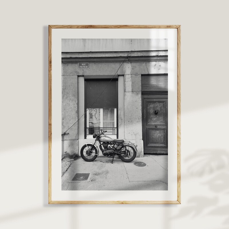 Motorcycle Print - Etsy