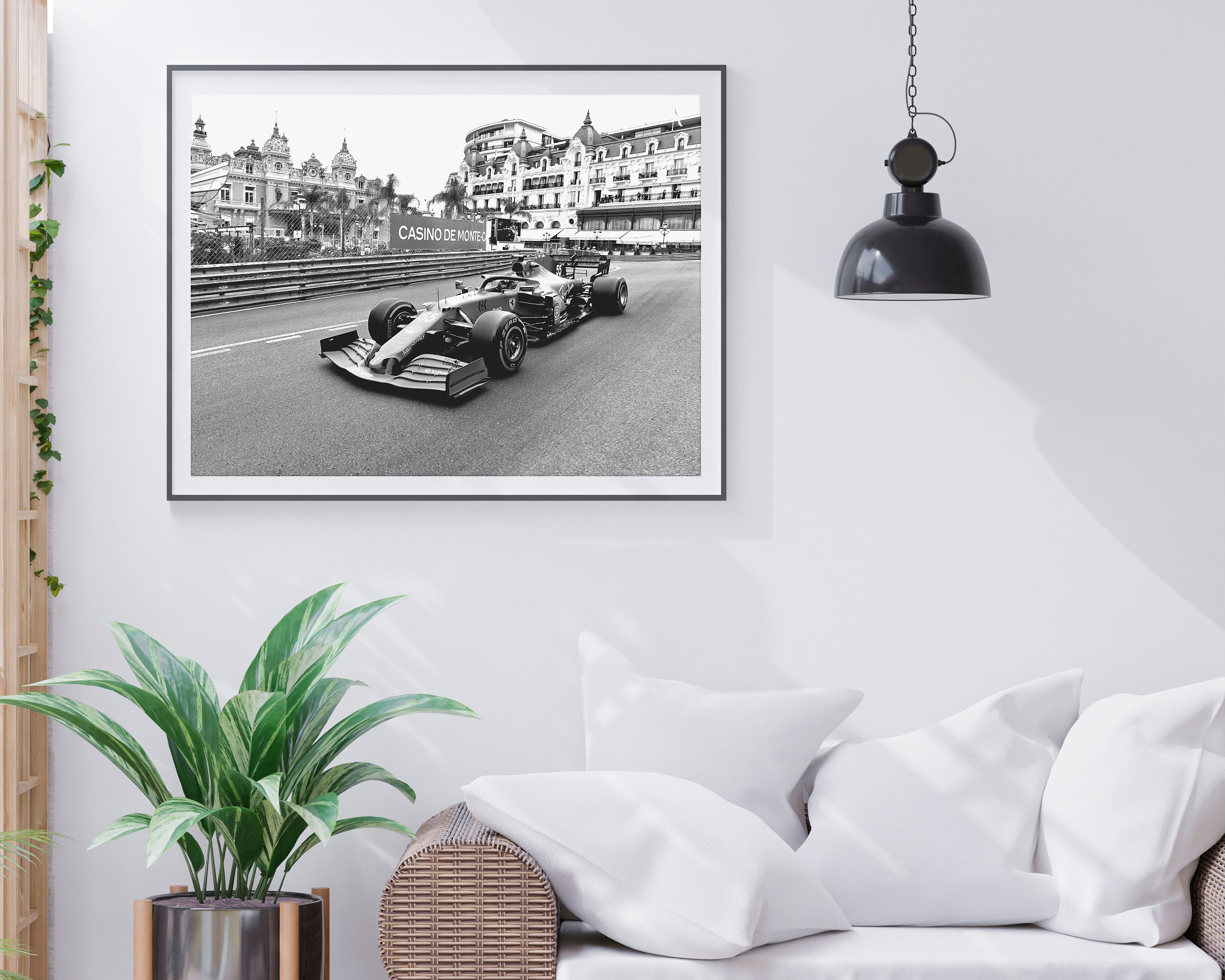 Formula 1 Monaco Grand Prix Print Instant Downlaod,f1 Monaco Ferrari ...