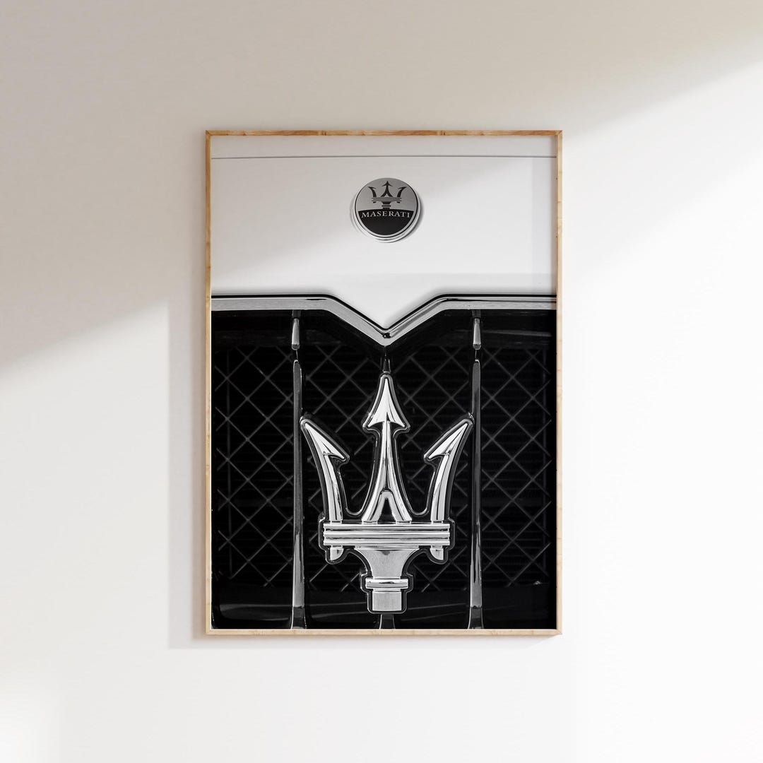 Printable Maserati Poster, Luxury Car Print, Garage Decor, Car ...
