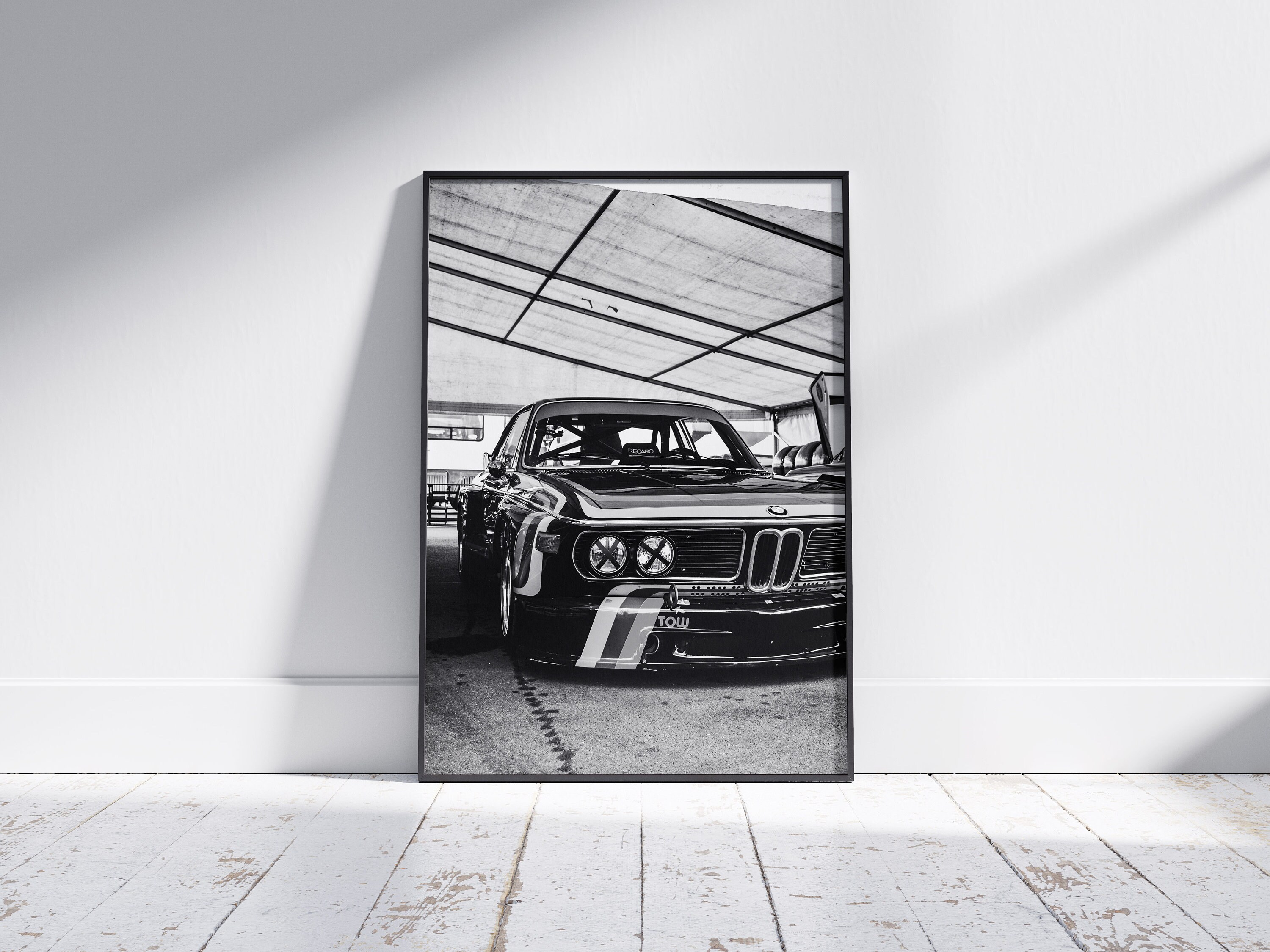 Bmw M3 Poster,bmw Race Car Print Instant Download,black and White Vintage Car Poster,car Wall ...