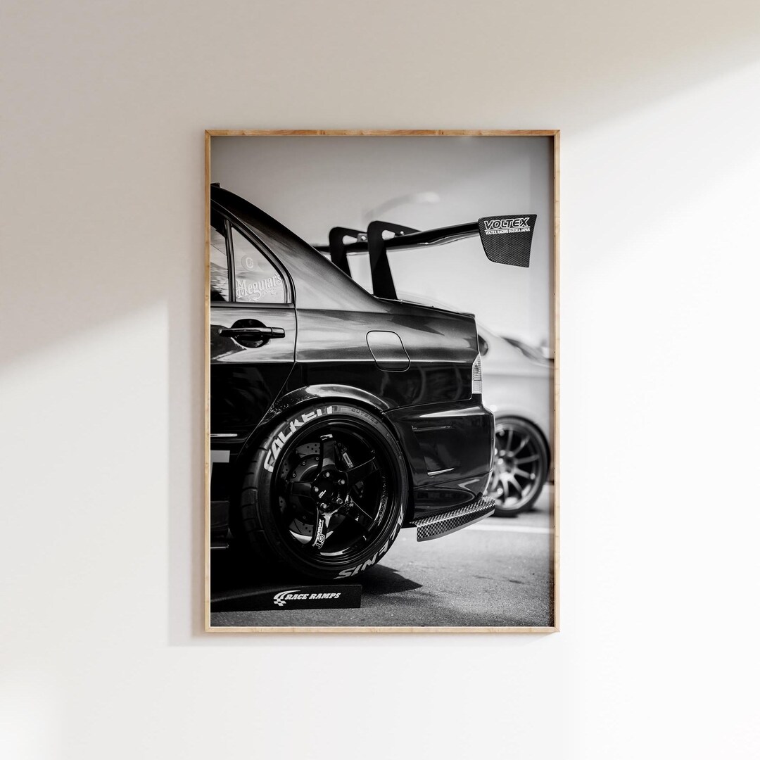 Mitsubishi Evo 7 Photo Poster Digital Download,sport Car Print,jdm Cars ...