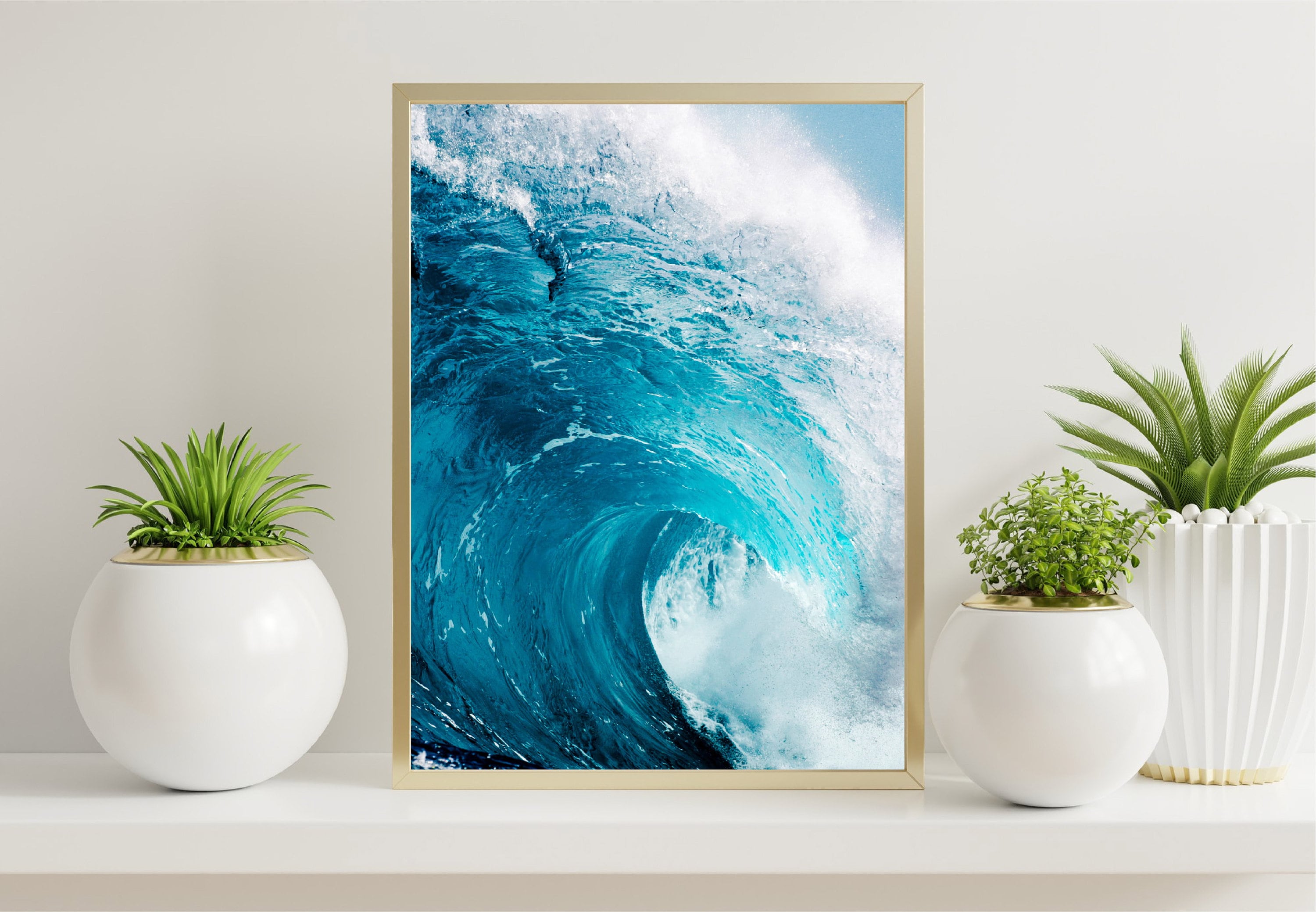 Ocean Wave Art Print Ocean Wall Art Digital Downloadgiant - Etsy
