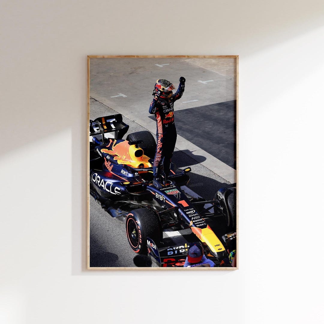 Verstappen Race Winner Poster, F1 Racing Print, Motorsports Wall Art ...