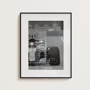 Formula Race Car Print Download, F1 Hamilton Racing Poster, Racetrack ...