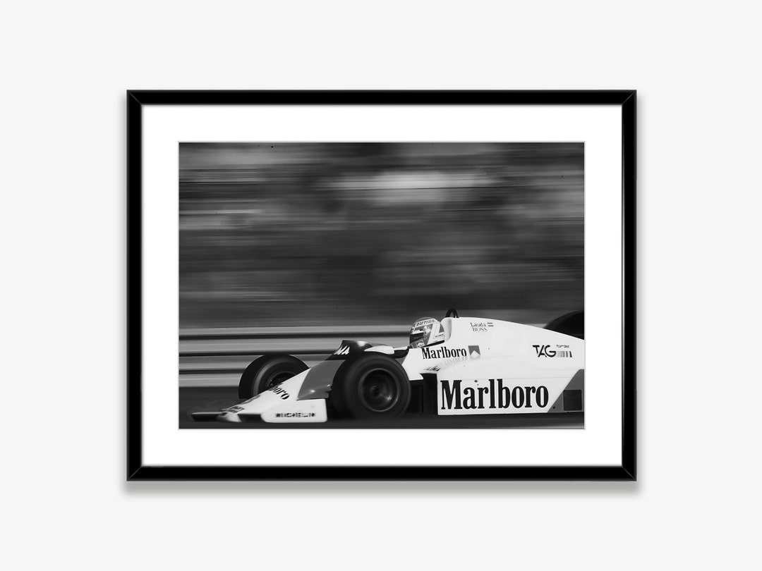 Vintage Formula 1 Car on the Track Poster Instant Download,black and ...