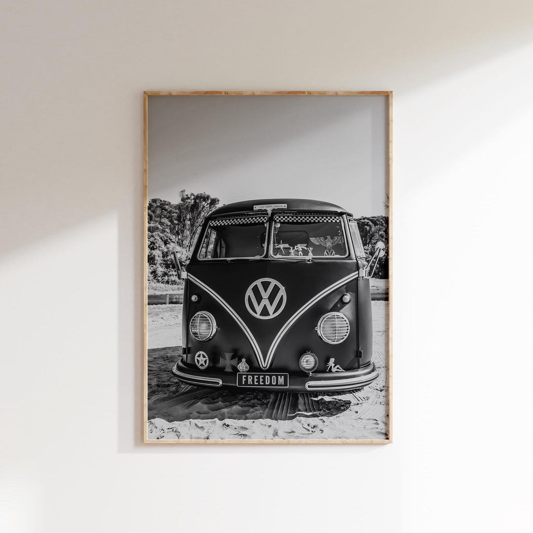Vintage Van Print Digital Download,volkswagen Van Photo Print,retro Van ...