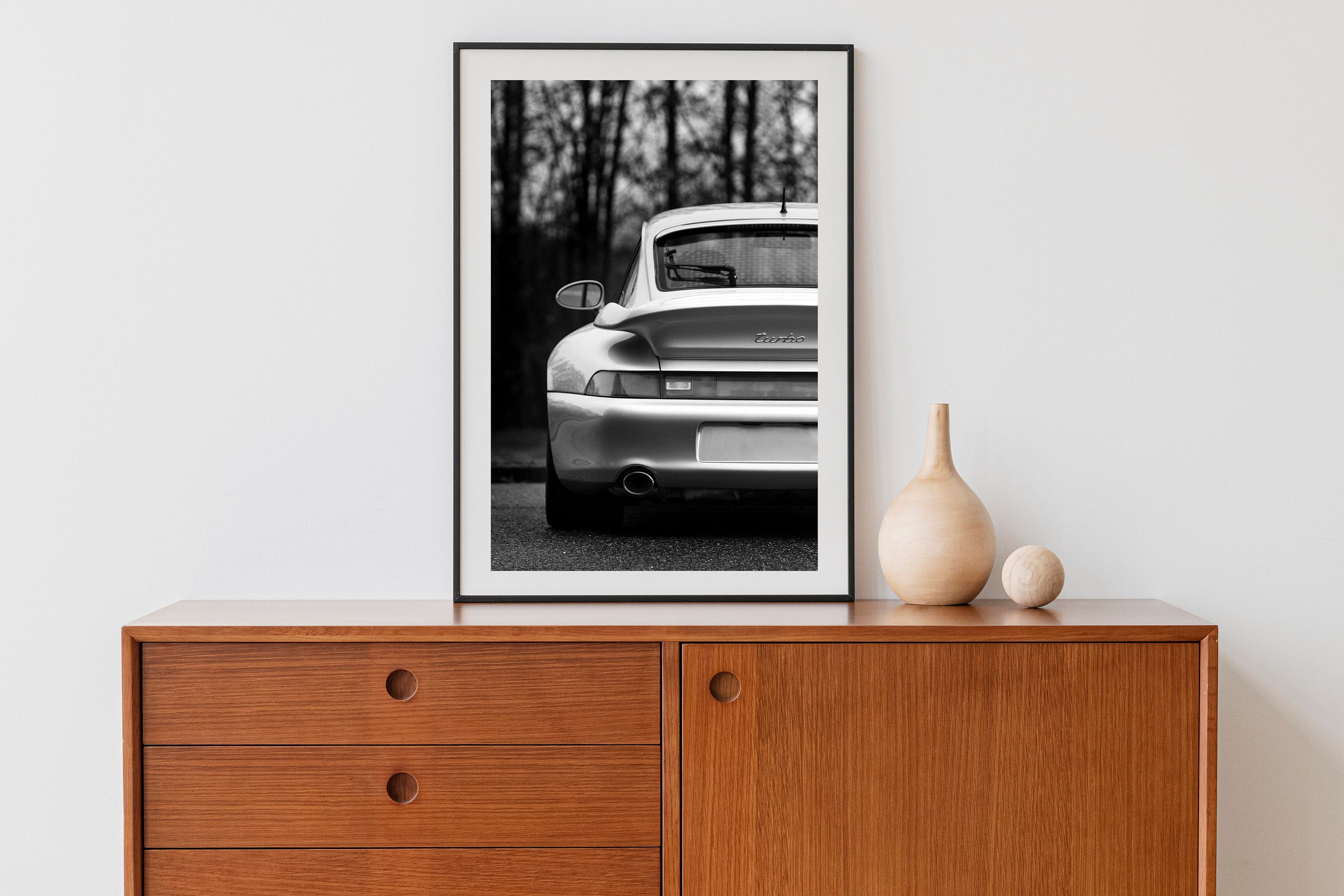 Vintage Porsche Turbo Rear View Poster,instant Download,porsche Turbo ...
