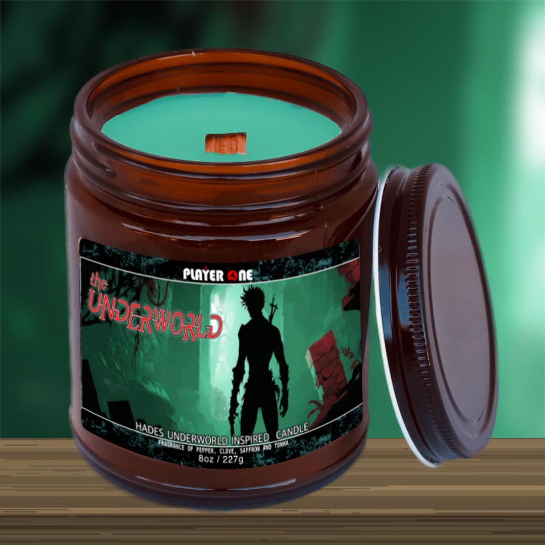 Hades Video Game Candle: Spicy Earthy Scented Soy Wax Gamer Gift - Etsy