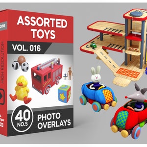 40 Assorted Toys Photo Overlays for Photoshop Toys Kid Toys - Etsy